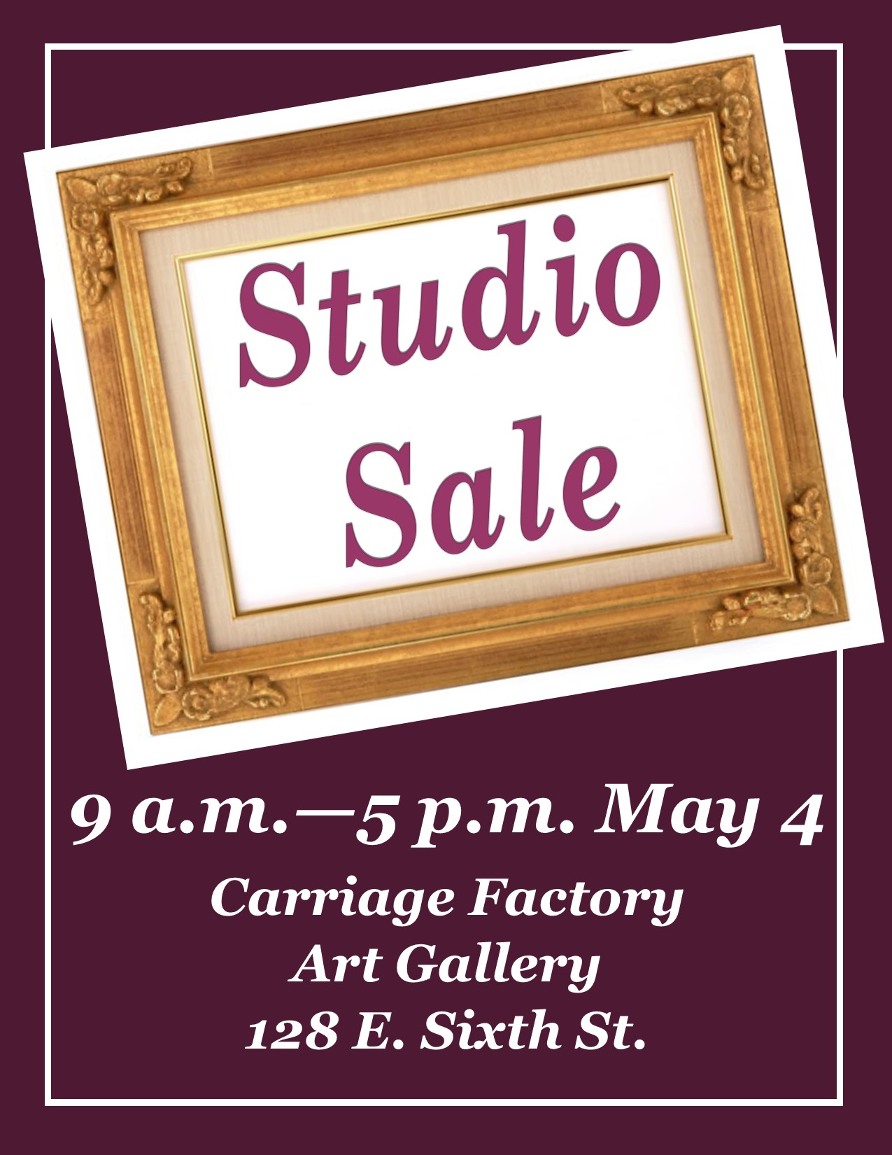 Studio Sale - Carriage Factory Art Gallery