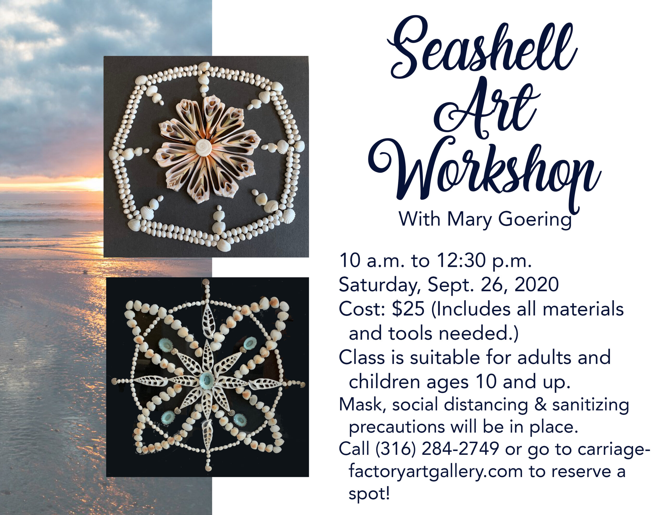 Shell Art Workshop - Carriage Factory Art Gallery
