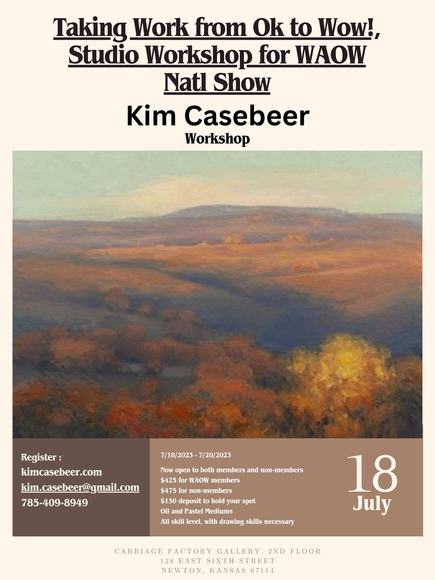 Taking Work from Ok to Wow! Studio Workshop - Carriage Factory Art Gallery