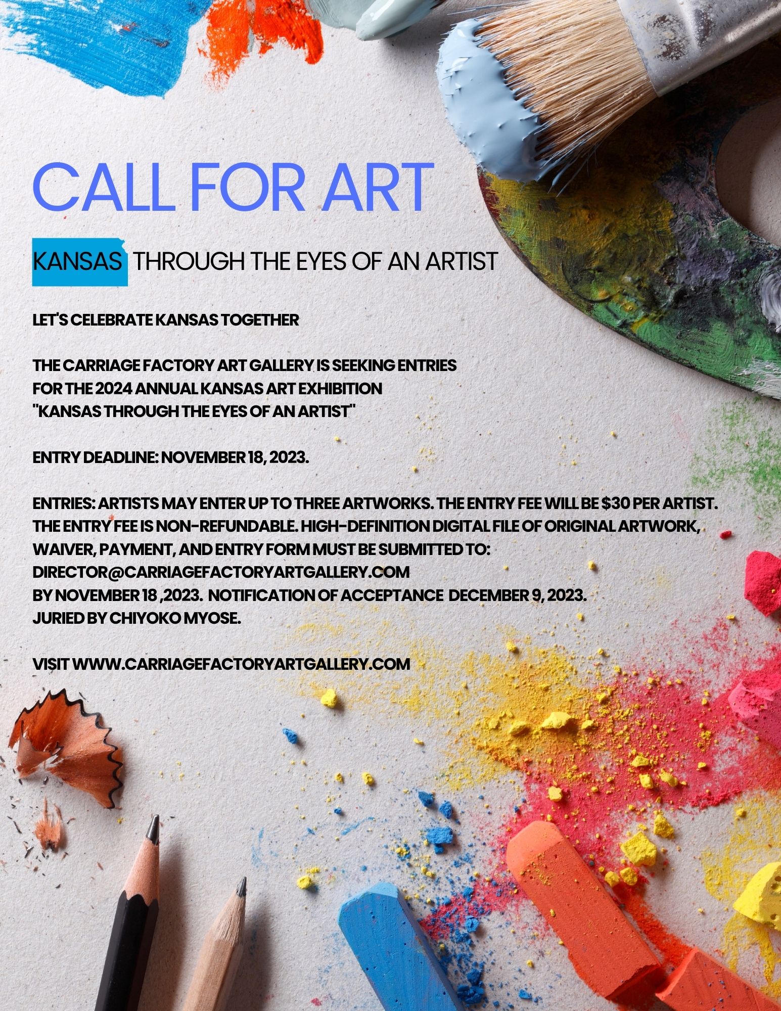 Call for Art - Kansas Through the Eyes of An Artist - Carriage Factory ...