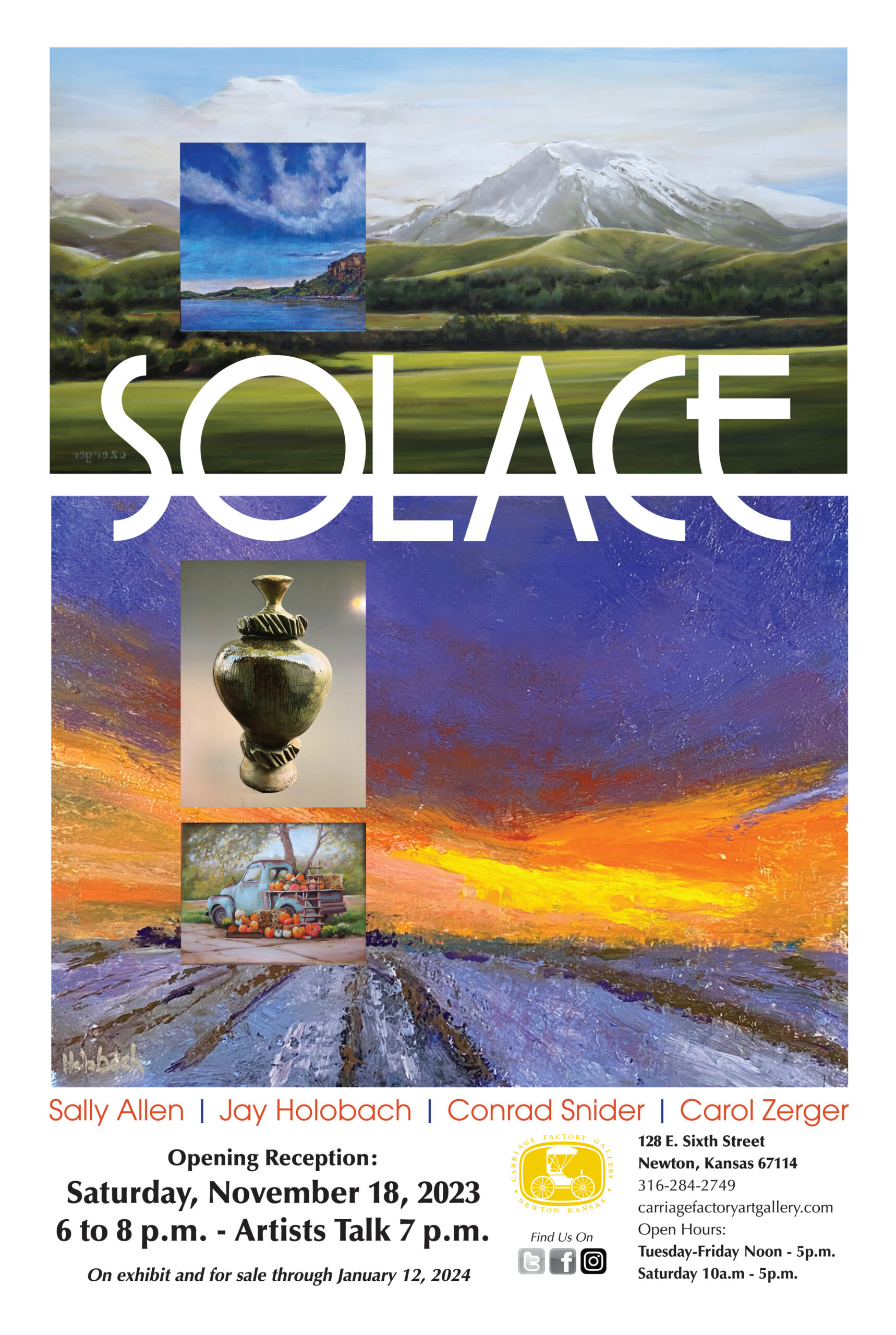 Solace Art Exhibit - Carriage Factory Art Gallery