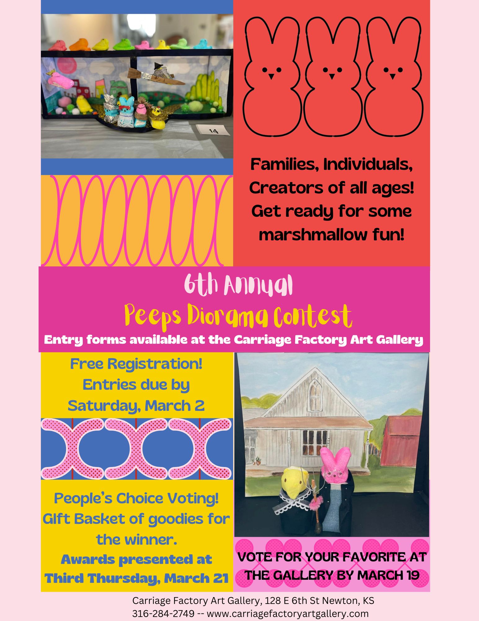 6th Annual Peeps Diorama Contest - Carriage Factory Art Gallery