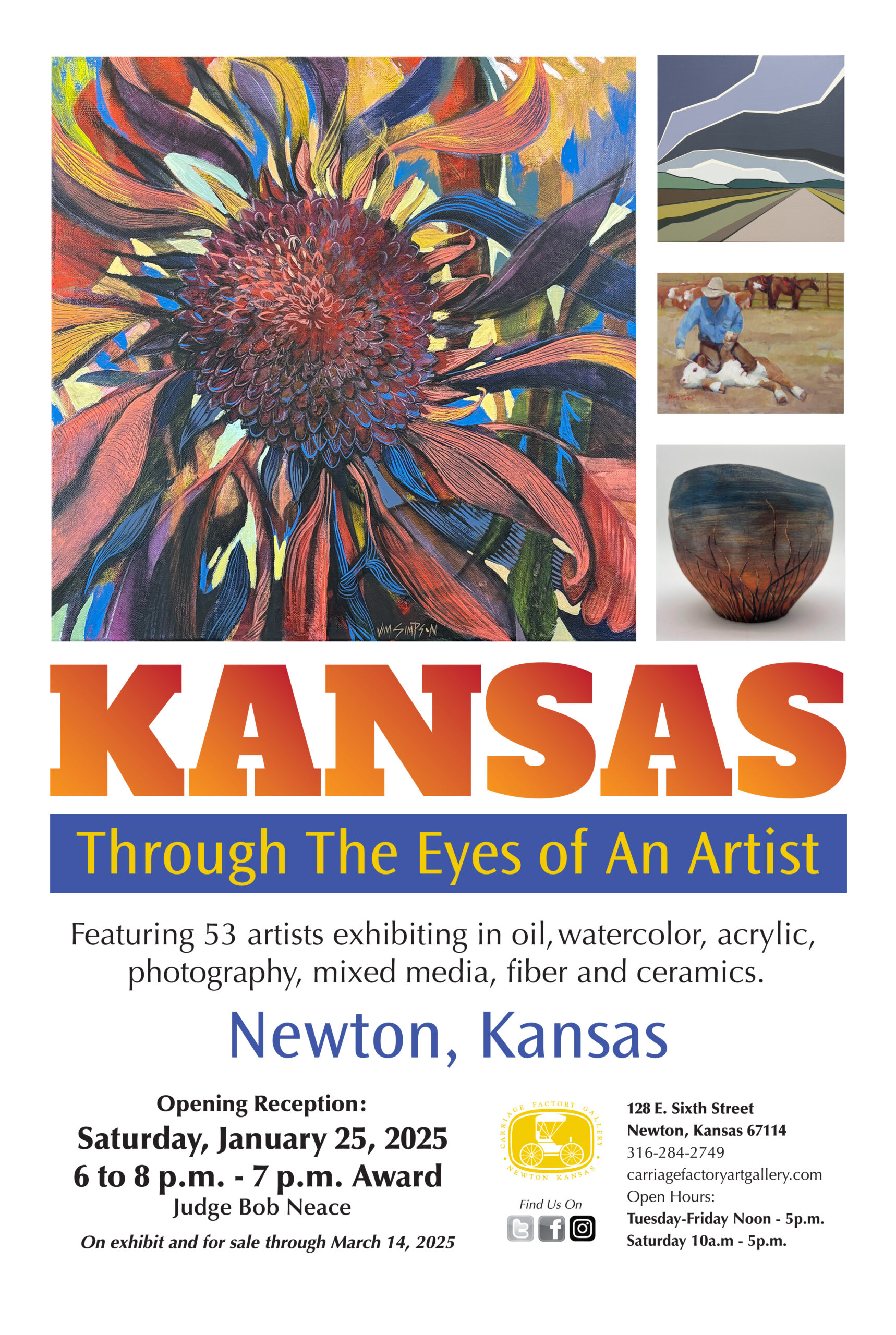 Kansas Through the Eyes of An Artist Exhibit - Carriage Factory Art Gallery